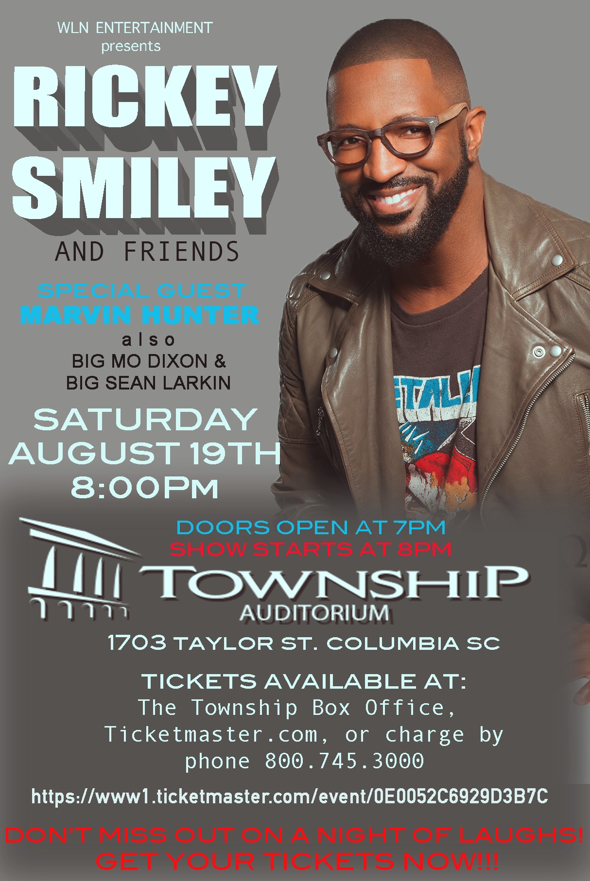 Rickey Smiley To Perform In Columbia, SC! - The Rickey Smiley Morning Show